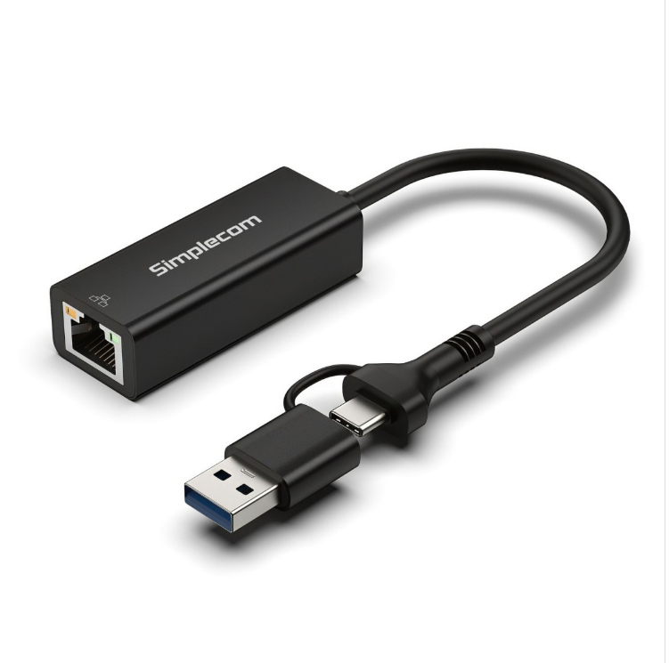 Simplecom NU315C SuperSpeed USB-C and USB-A to Gigabit Ethernet Adapte – VTech Industries