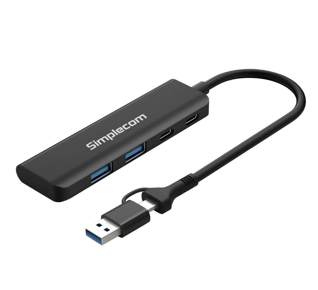 Simplecom CH385 SuperSpeed USB-A and USB-C 4-Port Combo Hub USB 3.2 Ge – VTech Industries