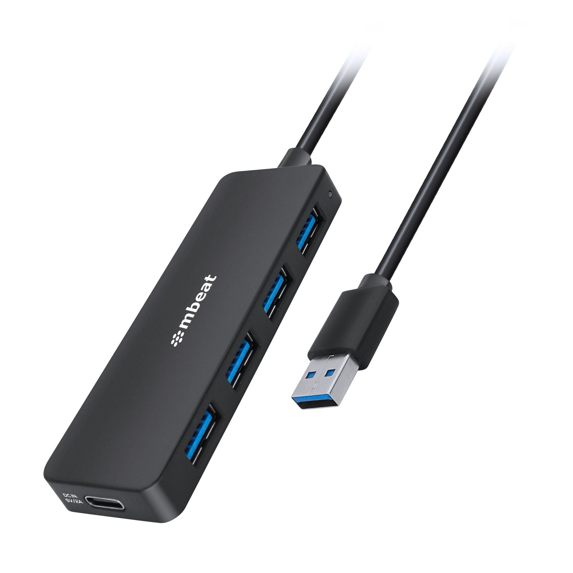 mbeat 4-Port USB 3.0 Hub with USB-C DC Port Compact and Portable Desig – VTech Industries
