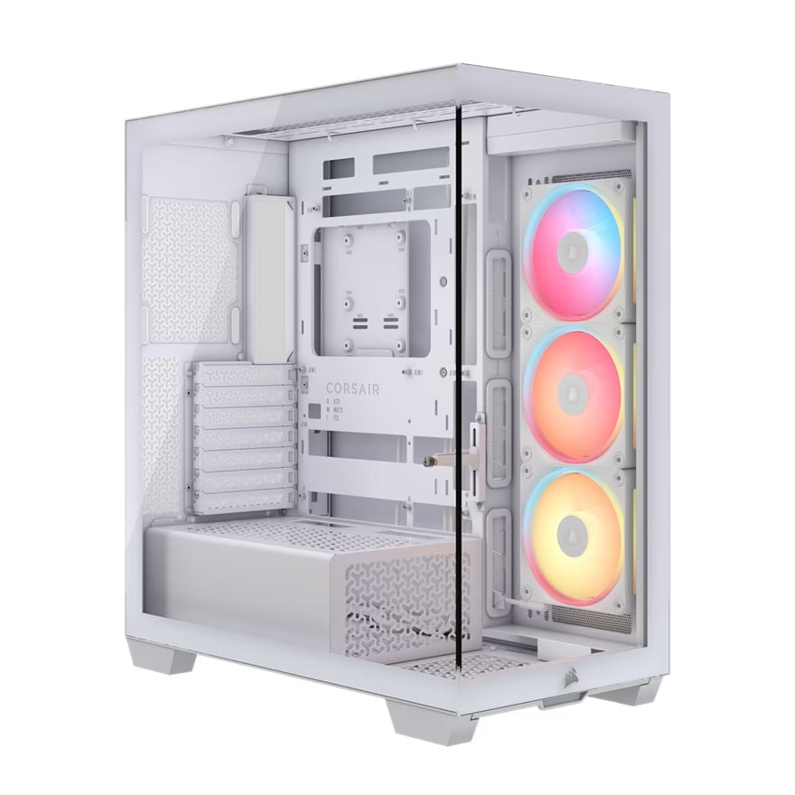 Corsair 3500X LX-R RGB iCUE LINK Mid-Tower PC Case - White, E-ATX, Sid – VTech Industries