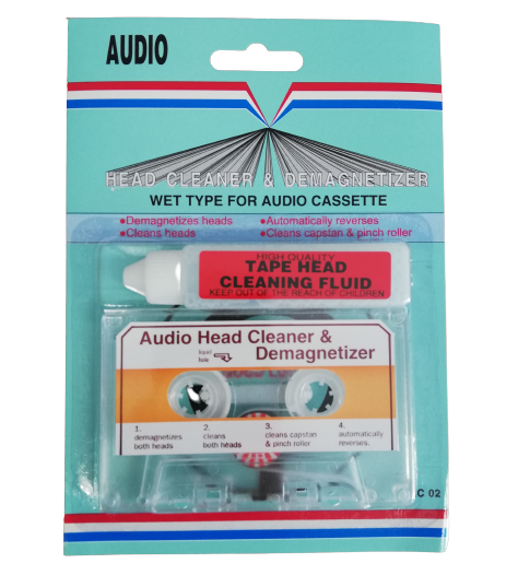 Audio Cassette Head Cleaner with Demagnetized & Cleaning Fluid KC-02 ...