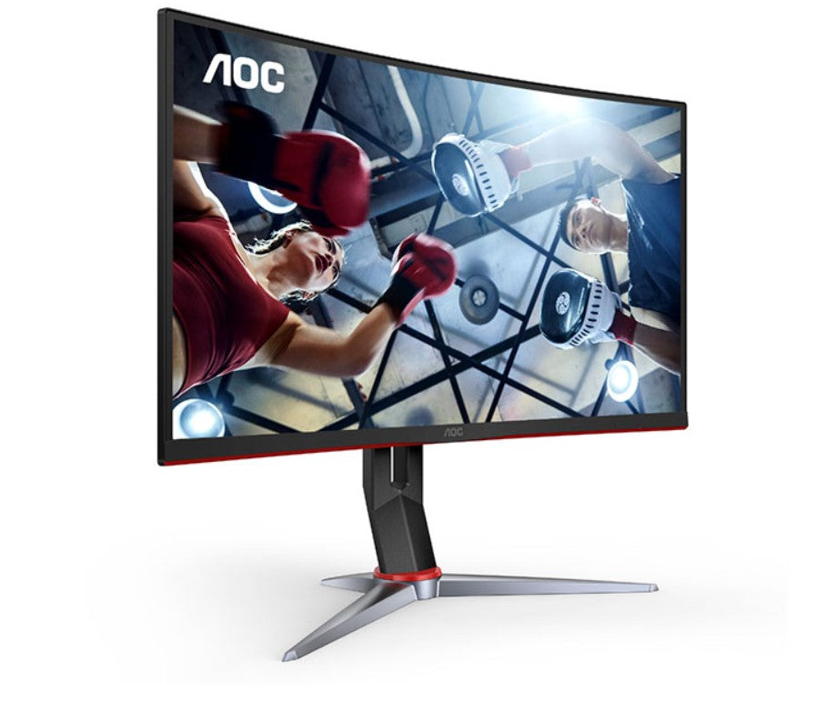 AOC 27' Curved QHD 2560x1440 1ms, 180hz, VA Curved 1000R, Free-Sync Pr ...