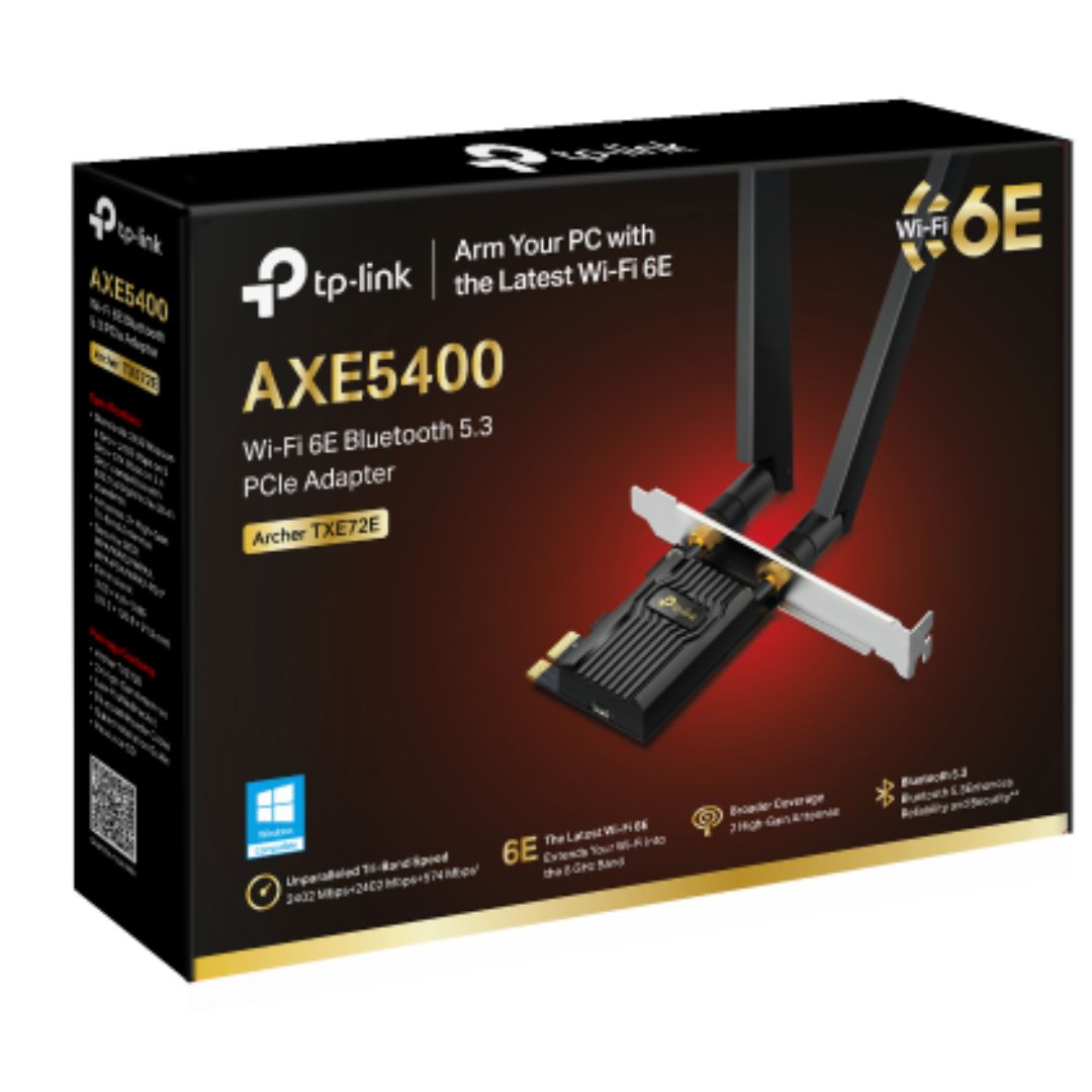 TP-Link Archer TXE72E AXE5400 Wi-Fi 6E Bluetooth 5.3 PCIe Adapter, 240 ...