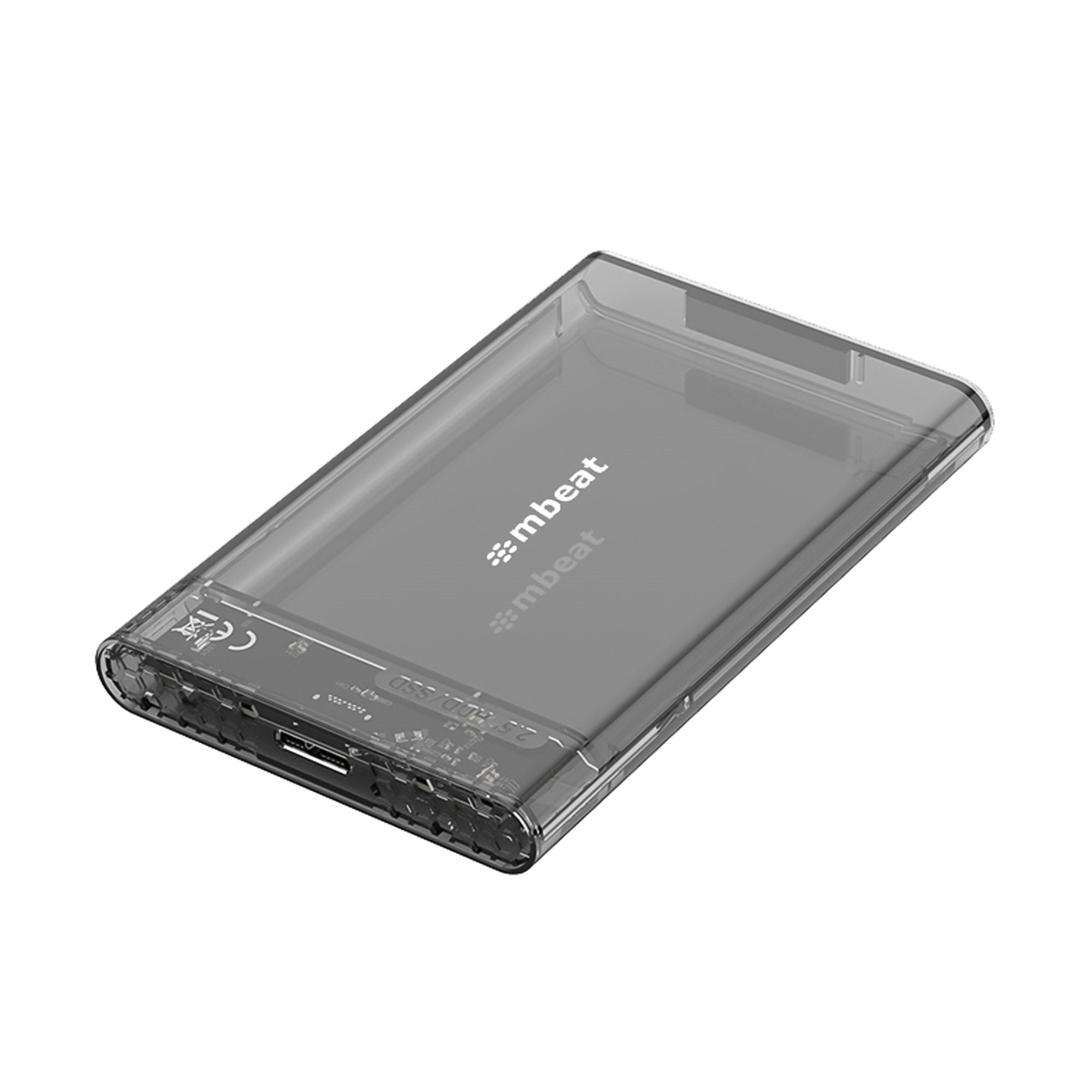 mbeat A1 See-Through Tool Free USB 3.0 2.5' SATA HDD Enclosure - Black ...
