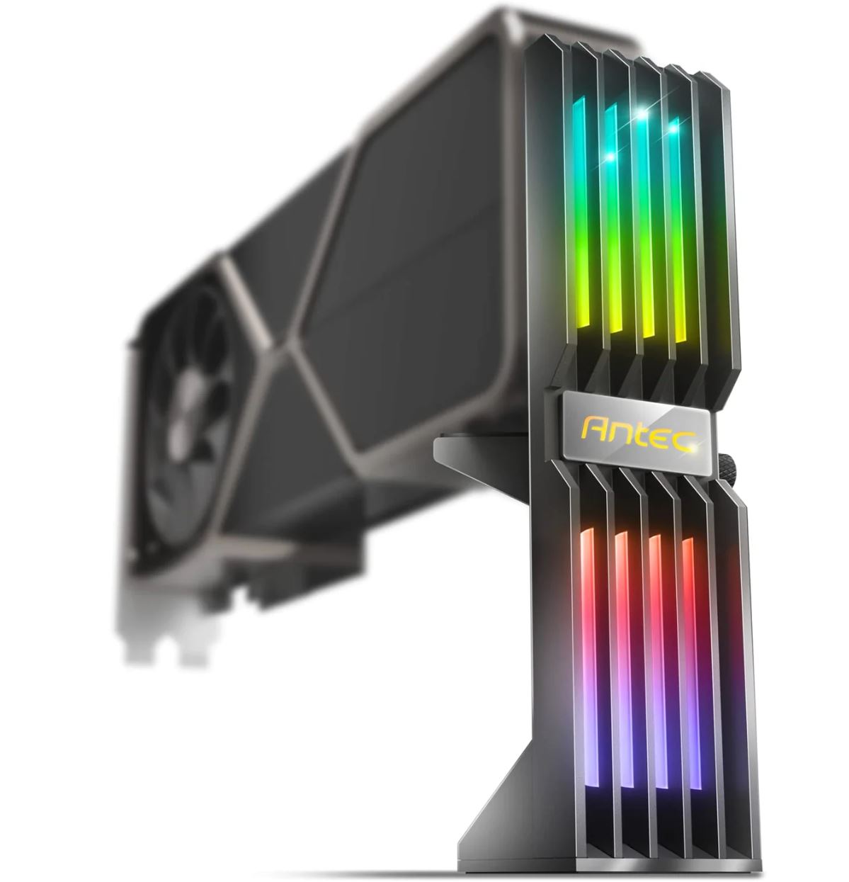 Antec RGB GPU Support Bracket, Graphics Card Holder, Addressable RGB 5 ...