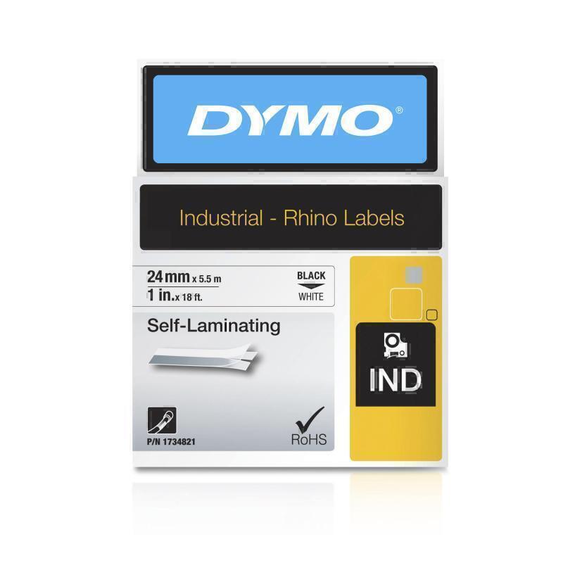 Dymo Rhino 24mm White Vinyl - 1734821 – VTech Industries
