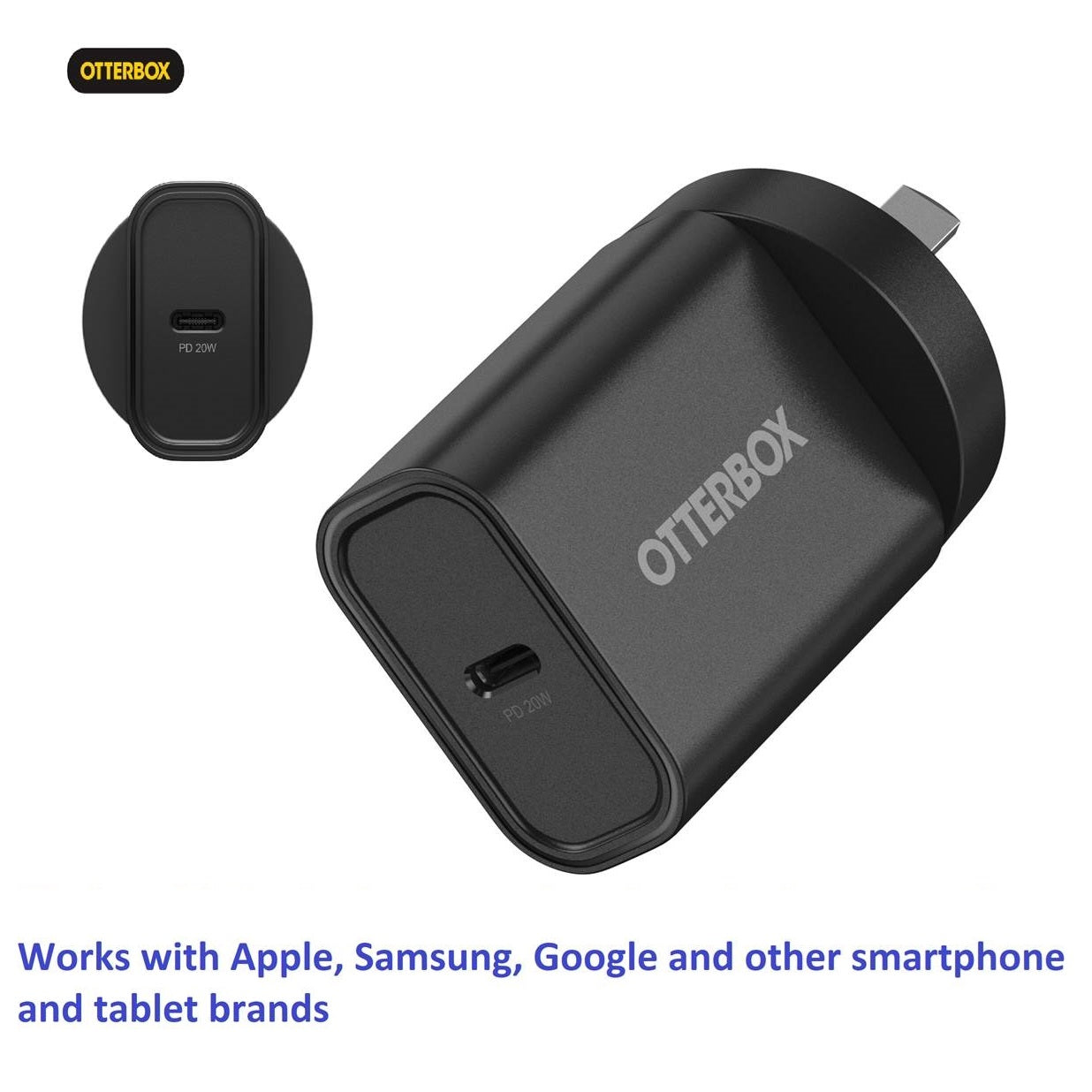 OtterBox 20W USB-C (Type I) PD Fast Wall Charger - Black (78-81350), C ...