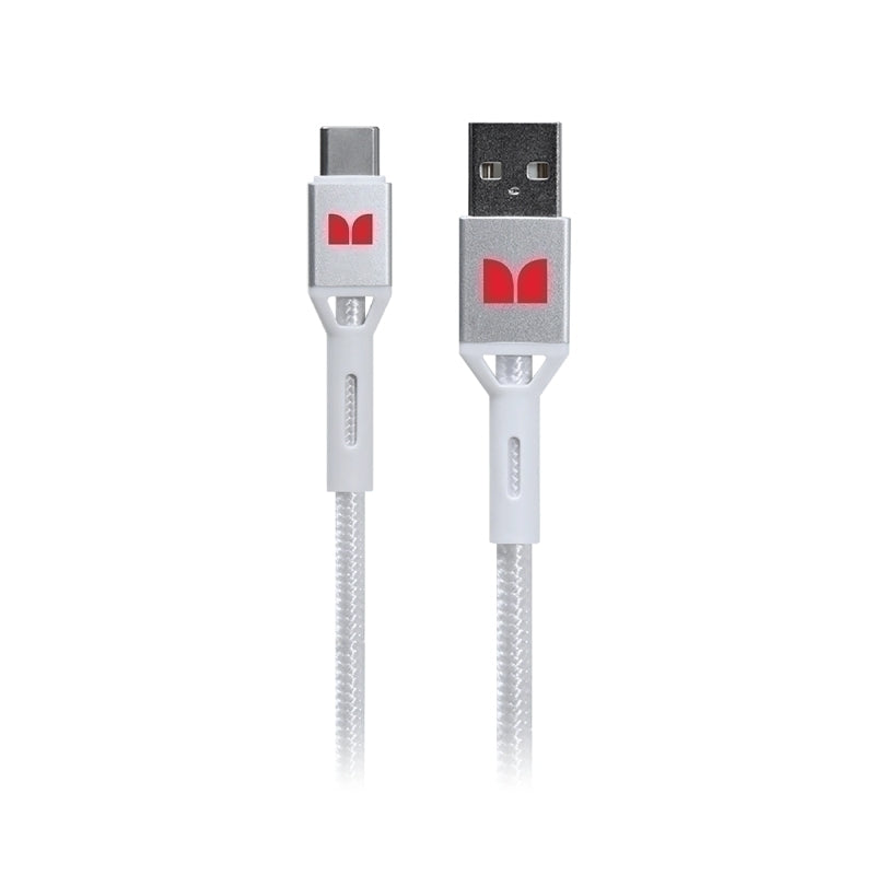 Monster USB-C to USB-A Braided Cable - White 2m - MT-2MCTOABW – VTech ...