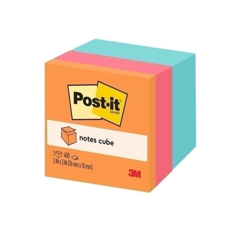 Post-It Cube 2059-AQ 76x76 Box of 4 - 7100247281 – VTech Industries
