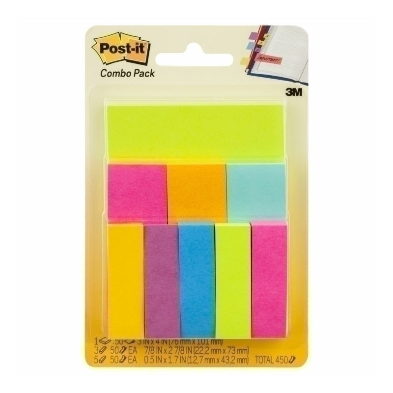 Post-It Notes & Pagemarkers Assorted Sizes & Colours - Box of 6 - 7100 ...
